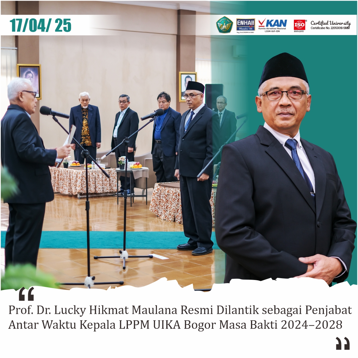 Prof. Dr. Lucky Hikmat Maulana Resmi Dilantik sebagai Penjabat Antar ...