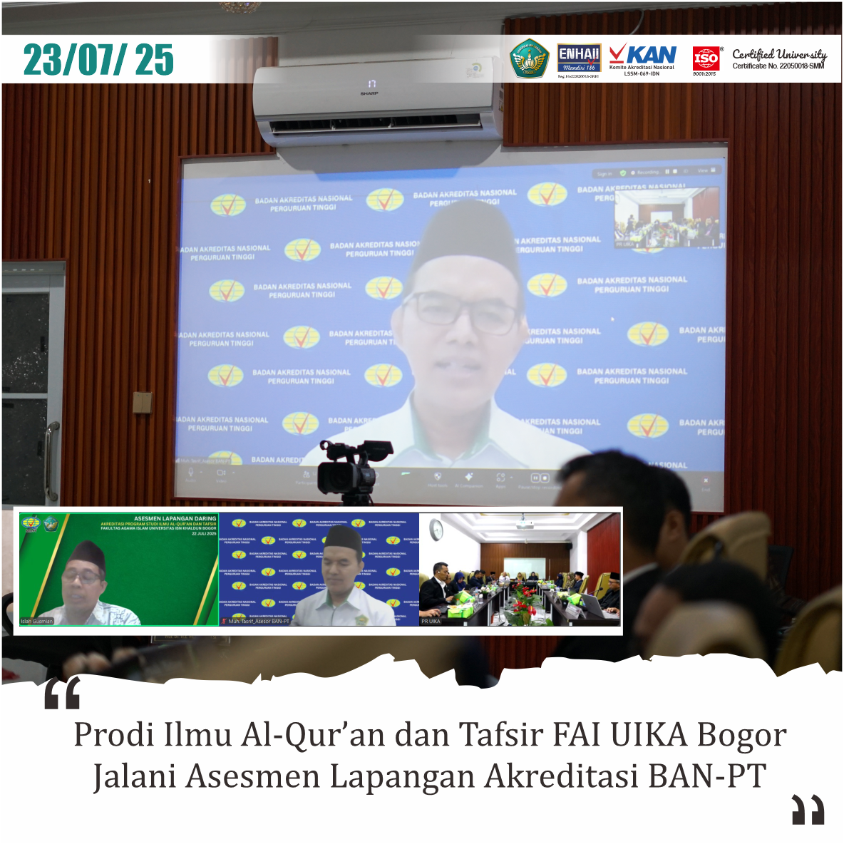 Prodi Ilmu Al-Qur’an dan Tafsir FAI UIKA Bogor Jalani Asesmen Lapangan ...