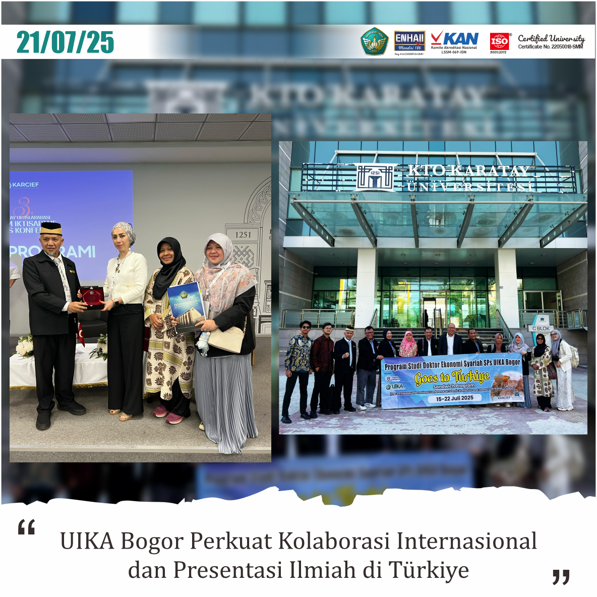 UIKA Bogor Perkuat Kolaborasi Internasional dan Presentasi Ilmiah di ...